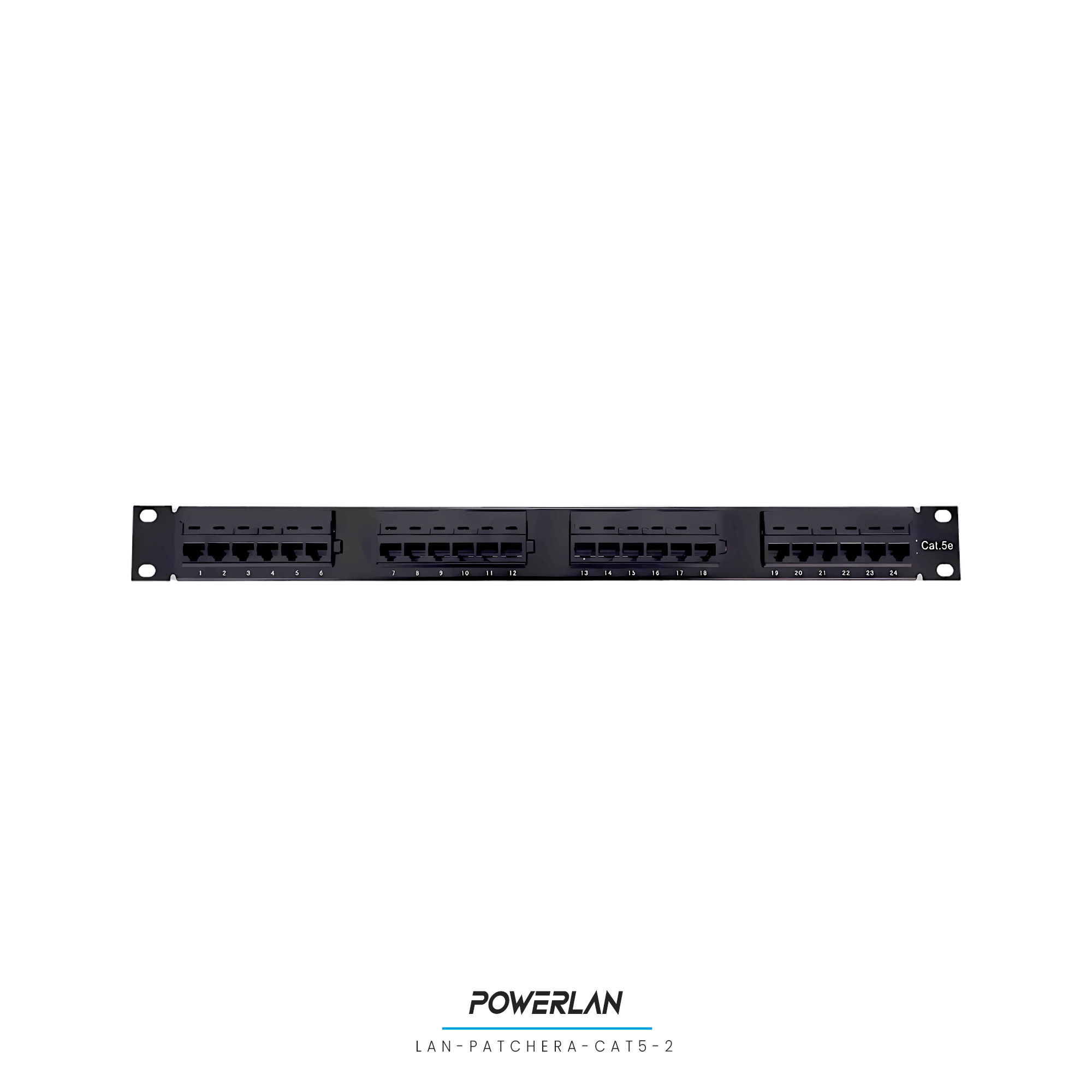 PATCHERA CAT5E 24 PUERTOS – APP – POWERFIBER